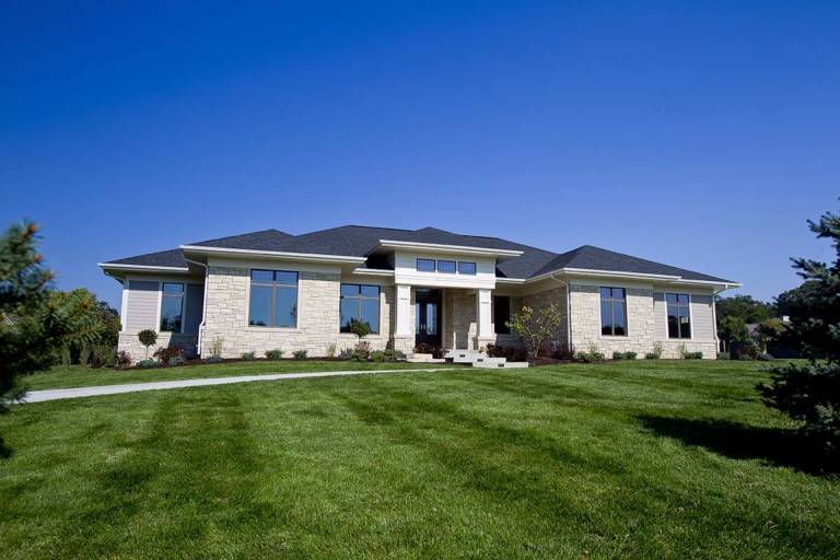 Modern Prairie Style House Plan With Photos From New Construction