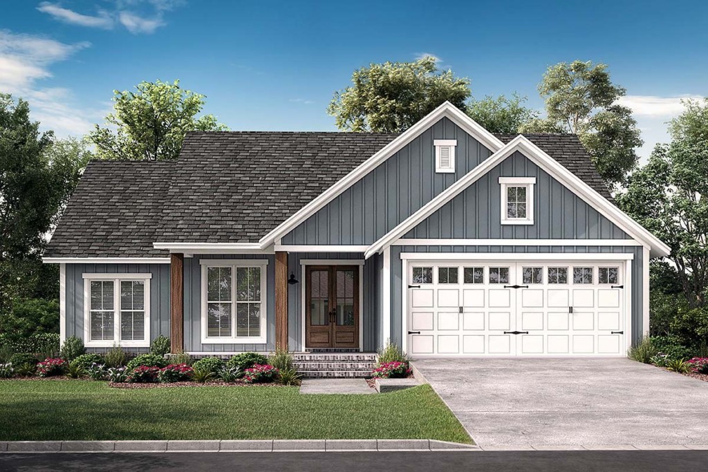 3 Bedroom 2 Bath Traditional Home Plan