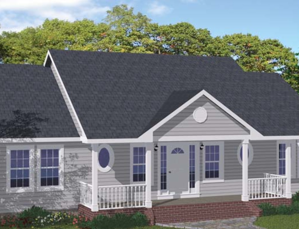 Country Craftsman House Plan 55603