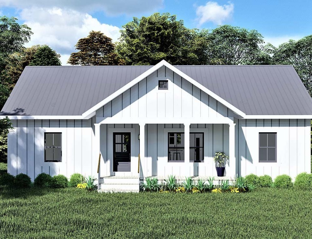 Country Craftsman House Plan 55603
