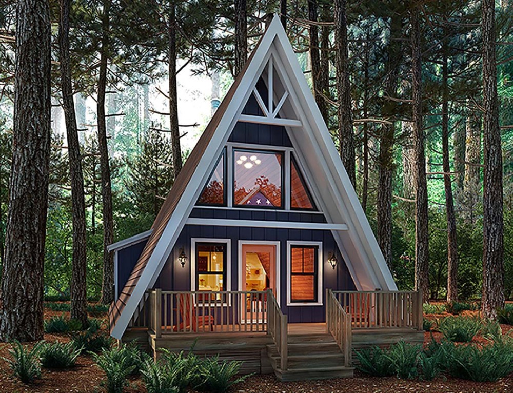 The A Shaped House - A Frame House Plans - Easy to Manage