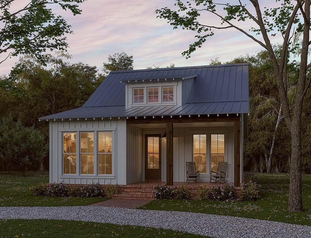 Country Craftsman House Plan 55603