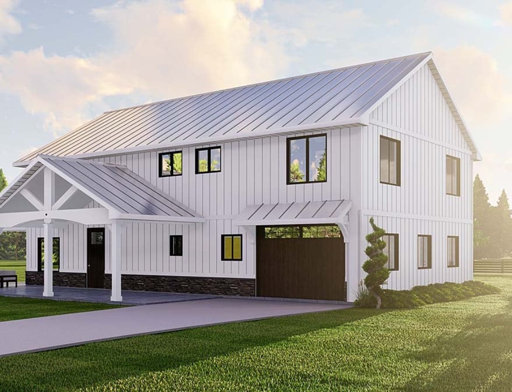 Country Craftsman House Plan 55603