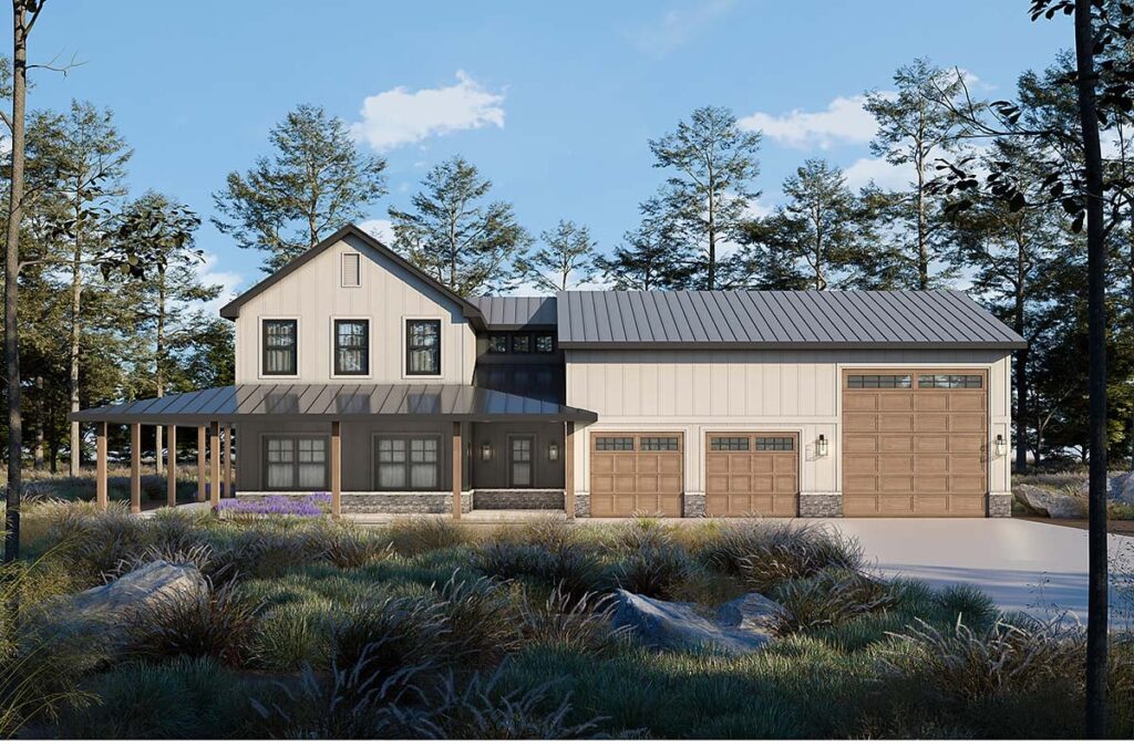 Barndo Style House Plan With 2,042 Sq Ft Living Space