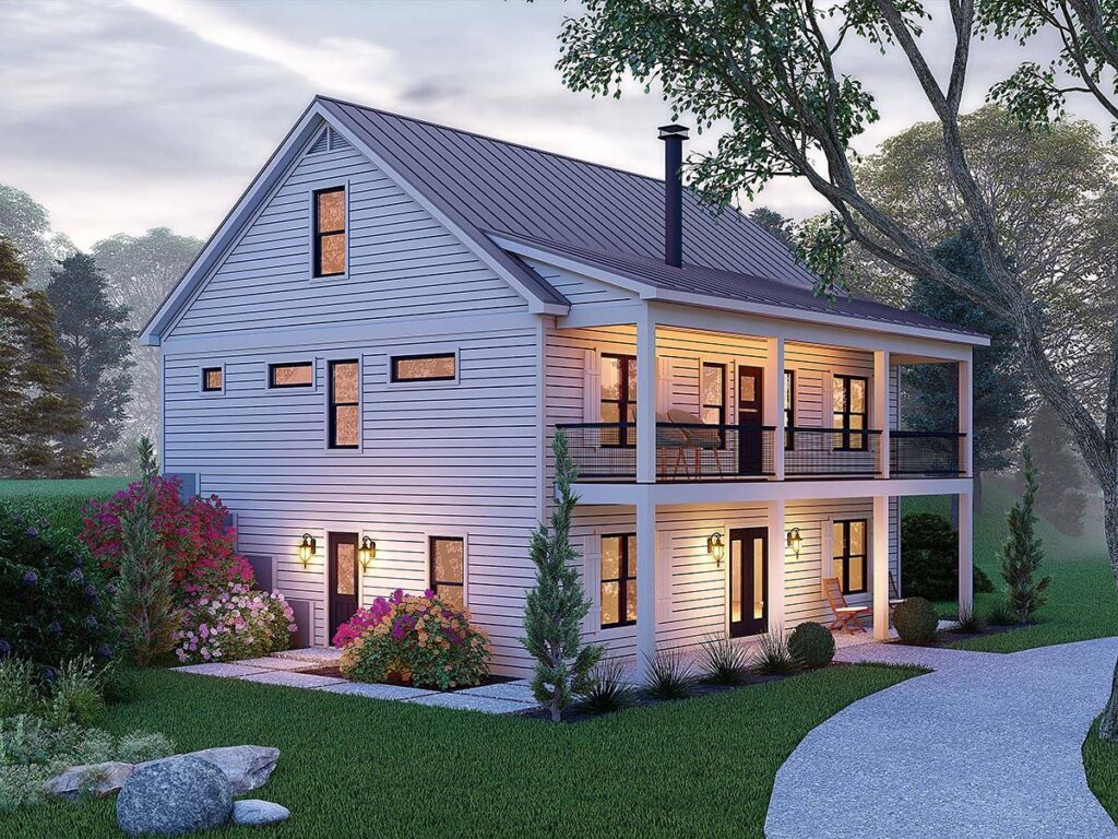 Historic Style House Plan With Double Veranda