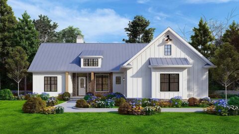 Cute Country Home Plan With Unfinished Walkout Basement